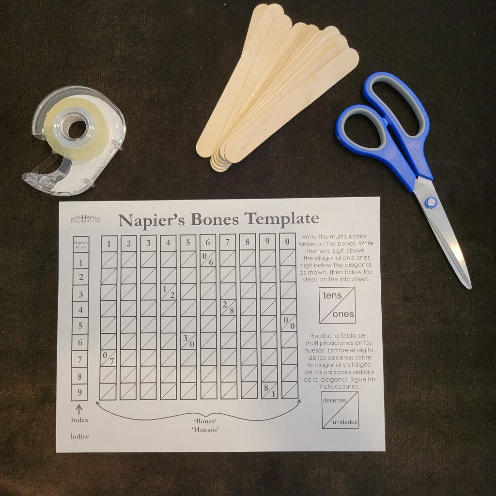 Take and Make: Napier's Bones Calculator - MathHappens